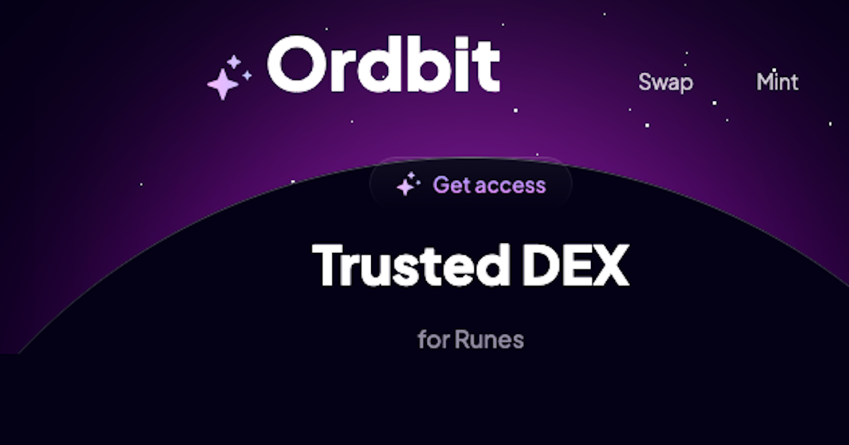 Ordbit - Runes DEX | Search, Mint, & Swap Bitcoin Runes on the Ordbit DEX